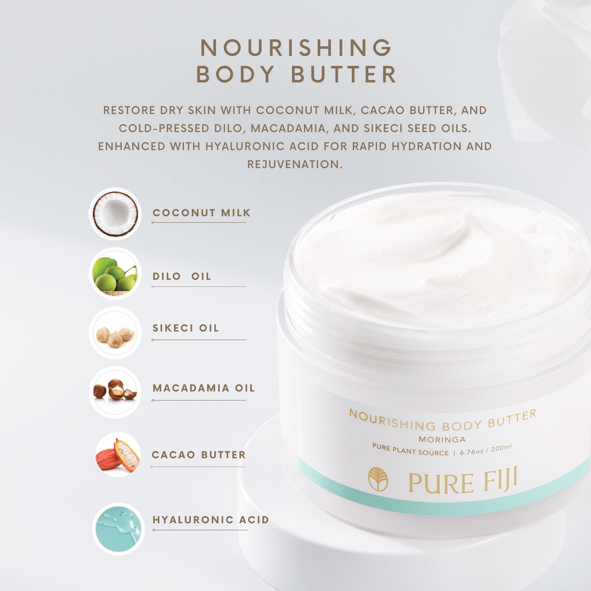 Nourishing Body Butter (6.7oz/200ml) – Pure Fiji NZ Store