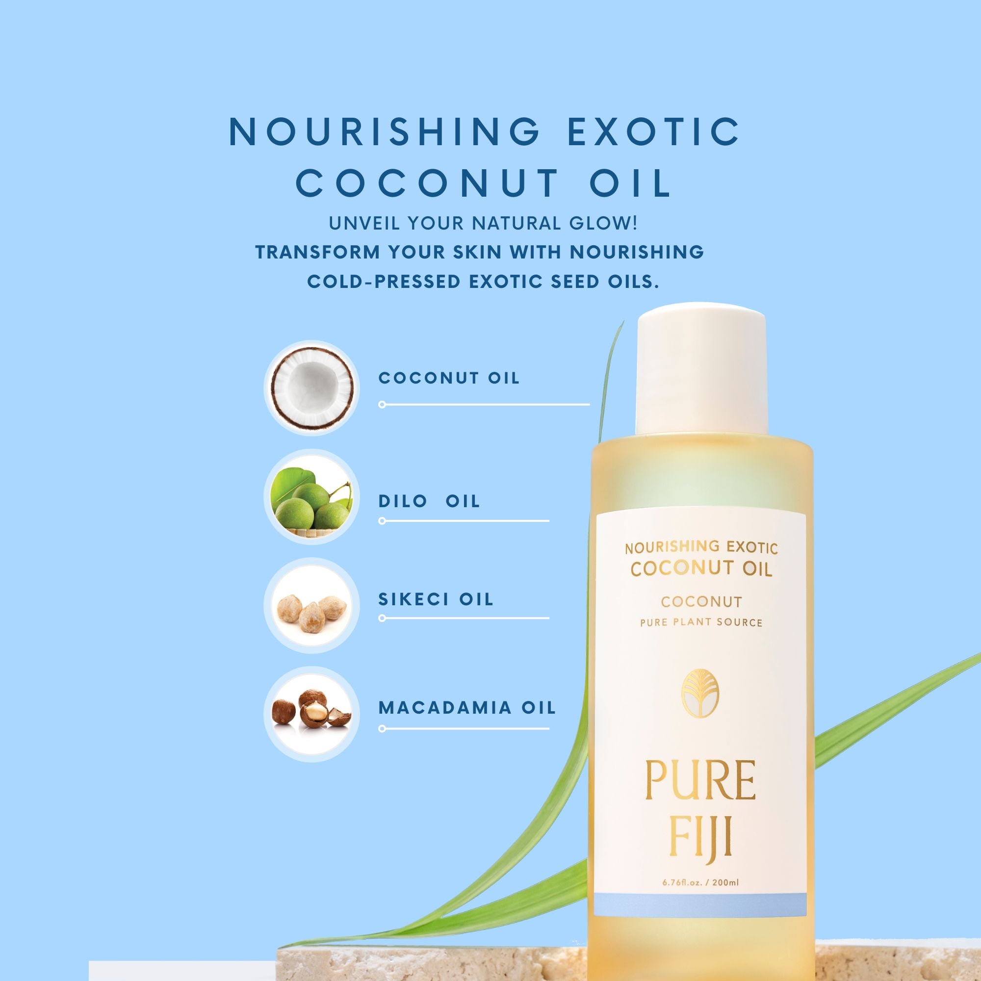 Nourishing Exotic Coconut Oil (8oz/236ml) – Pure Fiji NZ Store